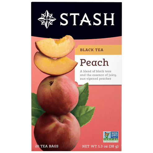 Peach Black Tea Bags | Stash Tea