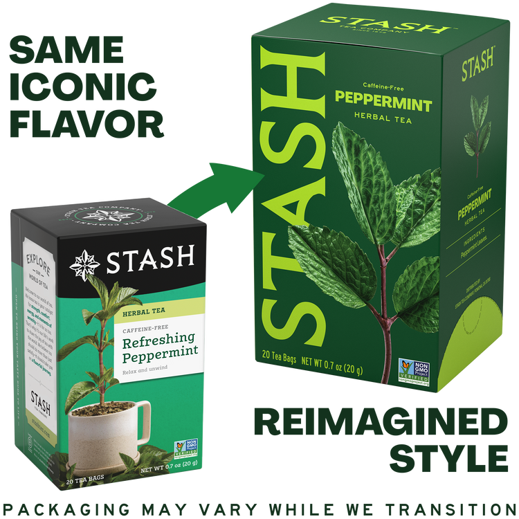 Refreshing Peppermint Herbal Tea Bags | Stash Tea