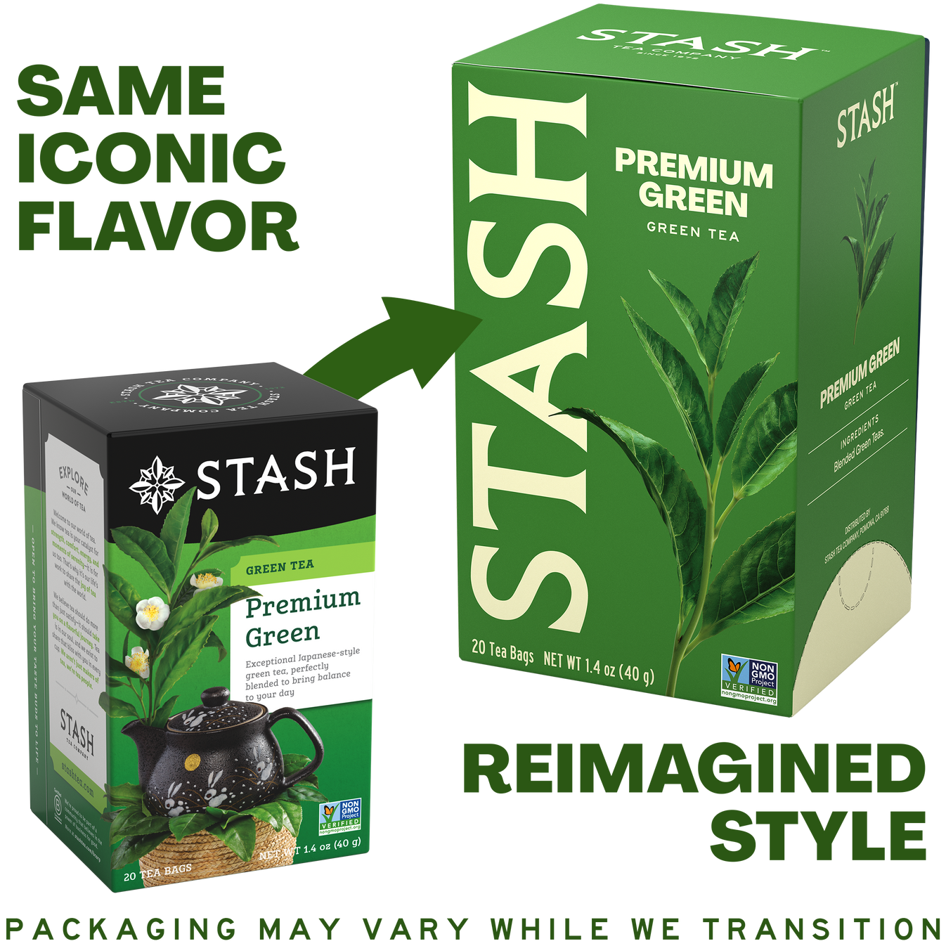 Premium Green Tea Bags | Stash Tea