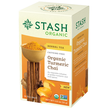 Organic Turmeric Chai Herbal Tea – Stash Tea