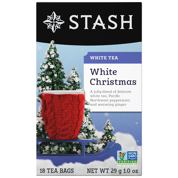White Christmas White Tea Bags | Holiday Tea | Stash Tea