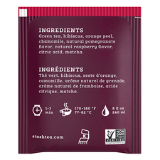 Pomegranate Raspberry Green Tea Bags | Stash Tea